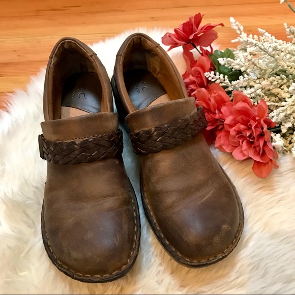 b.o.c. | Shoes | Boc Braided Detail Full Mule Clog Genuine Leather ...